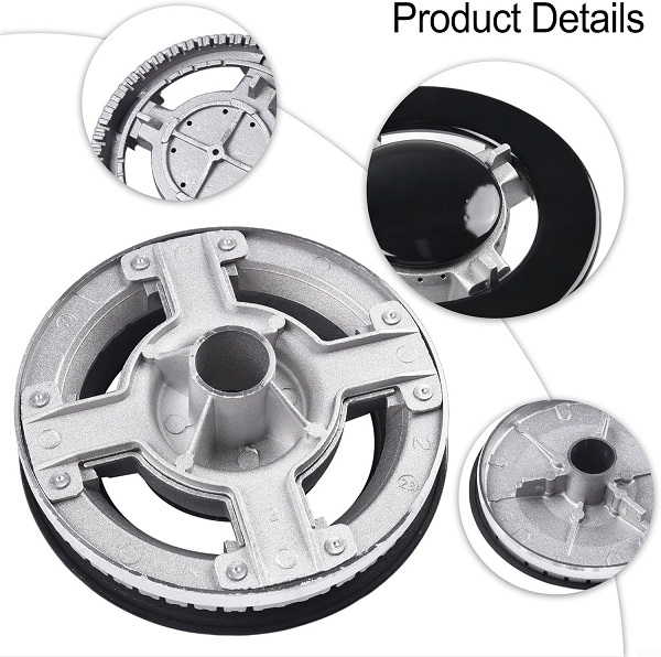 Gas Stove Burner Cap Oven Gas Hob Burner Crown Flame Cap Kit (Set of 11 ...