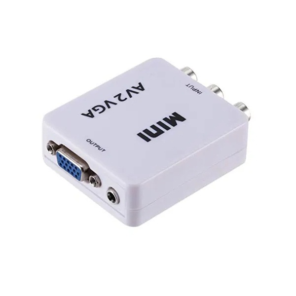 Mini HD RCA CVBS AV To VGA Video Converter Conversor AV2VGA - Tskemarket