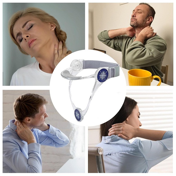 Neck Support Brace | Chin Stretcher with Flexible Tightness 360 ...