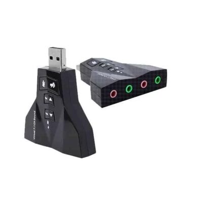 USB Sound Card Adapter External Virtual 7.1 Channel 3D Sound Card ...