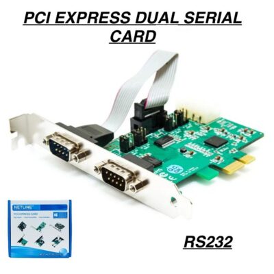 PCI Express 2 Serial Port Card 2 x Male DB9 Serial Ports - Tskemarket